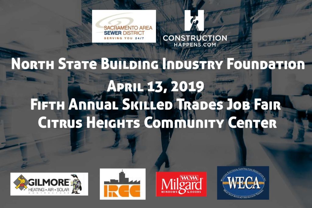Skilled Trades Job Fair April 13, 2019 Citrus Heights Community Center